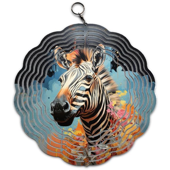 Design | Artistic Vector Art Zebra Flowers Design Wind Spinner | Poshmark